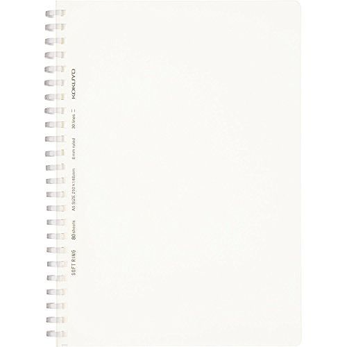 コクヨノートソフトリングノートクリア80枚A5B罫透明ス-SV538B-TJANコード：4901480331812【カラー】クリア【サイズ】3号(A5)【中紙寸法(タテ×ヨコ)】210×148mm【罫内容】B罫(中横罫/6mm)【行数】30...