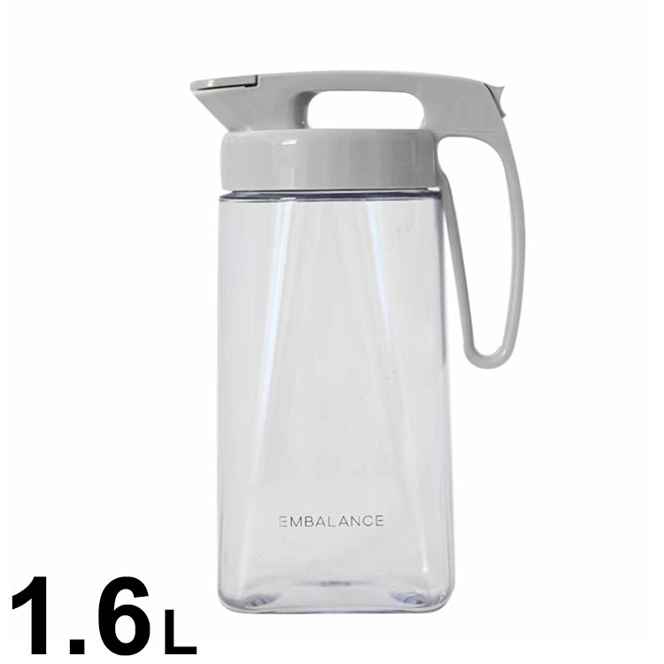 【商品説明】独自技術の加工を施したエンバランスピッチャーです。タテでもヨコでも収納可能です。持ち手（ハンドル）部分とフタとパッキンが一体型になりました。水がまろやかになりおいしくなるエンバランス加工が施されています。手を入れて底まで洗いやす...