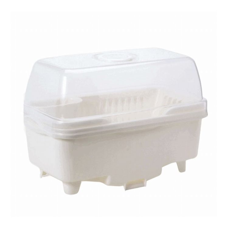 【商品説明】フード付き水切りかご中サイズです。直接シンクに水が流れるので、お皿を洗うたびに水を捨てる手間がかかりません。水受けに水が溜まらず、清潔に保てます。虫や水はねから守ってくれるフード付きです。箸立て付きで、カトラリーもスッキリ乾かす...