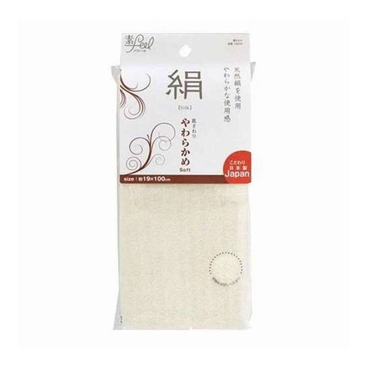 【商品説明】お肌に優しい天然素材です。絹100％のやわらかい感触です。【商品情報】■サイズ約横19×縦100（cm）重量：約61g■材質（パイル）絹100％・（グランド）綿100％■生産国日本製■セット内容1枚■備考ご使用後はよくすすぎ、日...