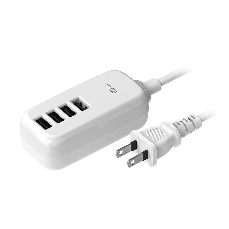 【商品説明】自動識別IC搭載、家庭用コンセントで使えるAC-USB充電器 合計最大出力4.8Aのハイパワータイプ リバーシブルUSBで、ケーブルの表裏を気にせず挿せる 接続した端末を識別し、最適な出力を自動的に判定して、急速充電製品サイズW...
