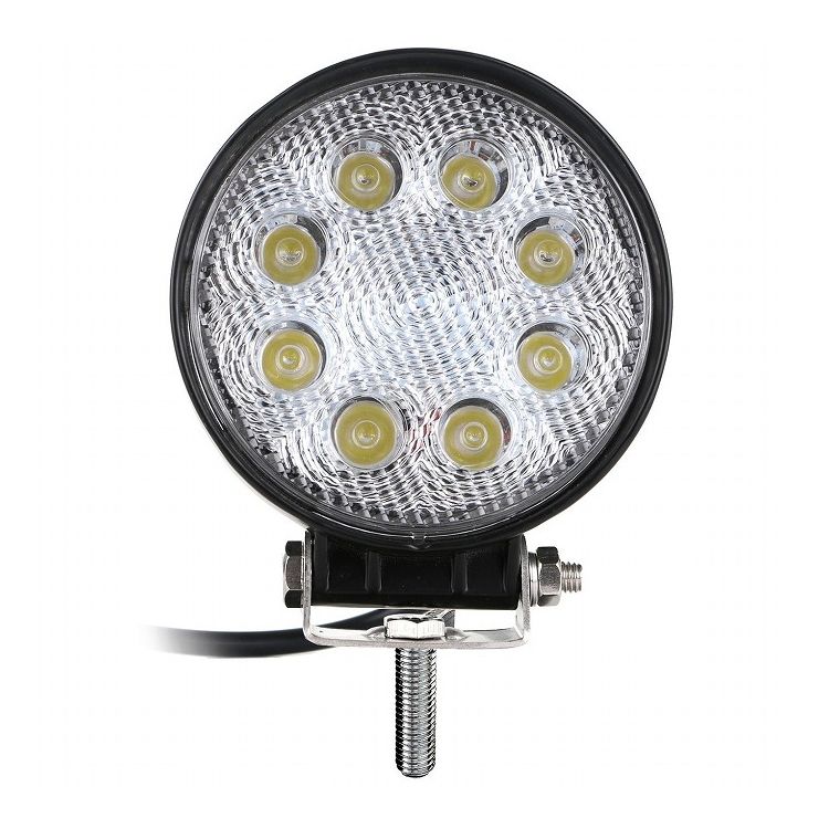 【商品説明】LED　ワークライト　丸24W　LED8灯製品サイズW110×H128×D45mm製品重量522(g)【送料について】北海道、沖縄、離島は送料を頂きます。