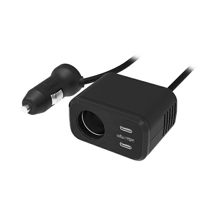 【商品説明】●1つのDCソケット、2つのUSB Type-Cポートを備えたセパレートタイプの増設ソケット。●12/24V両方の電源に対応、トラック等にも使用可能。●USB PD規格対応USB Type-Cポート：：最大65W/最大36W　i...