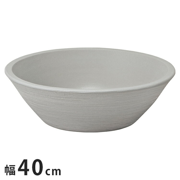 ■商品サイズ幅400×H125mm■素材陶器■重量5.6kg■生産国日本■特徴ガーデンに溶け込む、潤いの空間。排水のための目皿が付いています。簡易的な止水栓付きです。※継続的に水鉢としてご使用になる場合は、コーキングで止水処理を行って下さい...