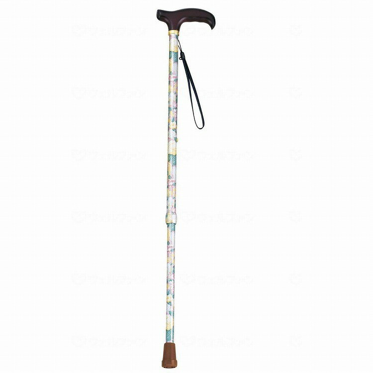 ○優れた安全性とお出掛けが楽しくなるお洒落なデザイン！！○アルミアルミパイプなので軽量でサビにも強い。○伸縮タイプ長さ調節のしやすい多段式シャフト○ストラップ杖が転がらないよう手に掛けたりして使用します。○ゴムキャップ内径15mmの合成ゴム...