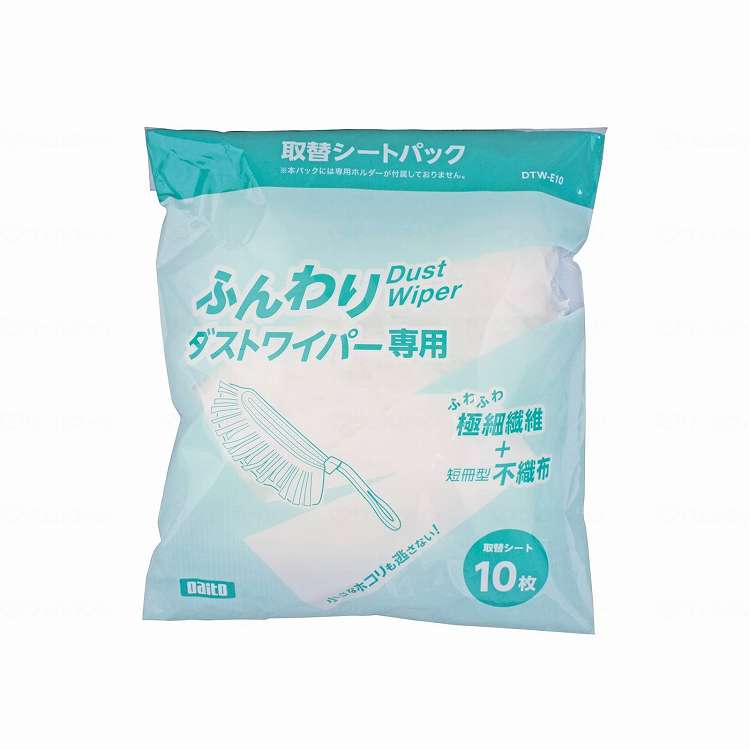 【商品説明】流動パラフィン配合の極細繊維と短冊型不織布が小さなホコリも逃さない！専用取替シート10枚入○材質材質○シート：不織布薬液成分：流動パラフィン○規格詳細○サイズ：約120×150×70mm（シートのみ）【代引きについて】こちらの商...