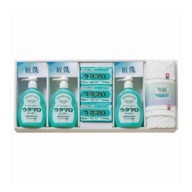 【商品詳細】ガンコな汚れもしっかり落とす。ウタマロ洗剤で真っ白で気持ちのいい暮らし。泥汚れやエリ・ソデ汚れなどの生活の様々なガンコな汚れをキレイにする洗濯石けんと手肌の潤いはそのままに、しつこい油汚れをスッキリ落とす食器洗い用洗剤のセットで...