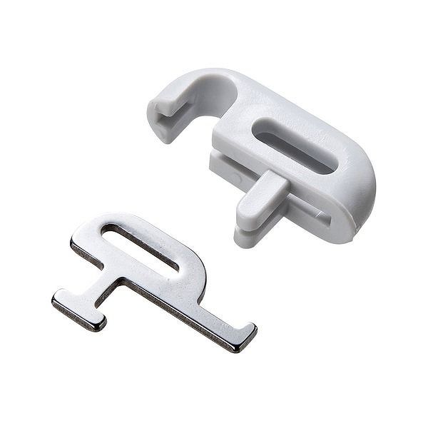 【商品詳細】eセキュリティ用取り付け部品●ノートパソコンなどのセキュリティスロットに差し込む取り付け部品です。1.取り付け部品Bをセキュリティロットに差し込み90度回転させます。2.部品Aにマウス、テンキーなどのケーブルを引っ掛けます。(直...