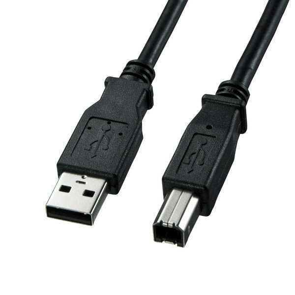 【商品特長】USB2.0ケーブル。USB-IFの認証を取得。ブラック・5m。■USB2.0規格・USB1.1規格準拠のパソコンとUSB機器（プリンター・HDD・USBハブ・スキャナなど）との接続や、USBハブとUSB機器を接続する時に使用す...