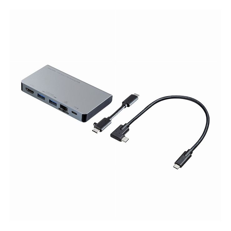 【商品詳細】HDMI、LANポートを搭載したUSBType-Cドッキングハブ。●USBType-Cケーブル1本でHDMIディスプレイ、各種USBデバイス、有線LANの拡張接続ができるUSBType-Cドッキングハブです。●Type-Cケーブ...