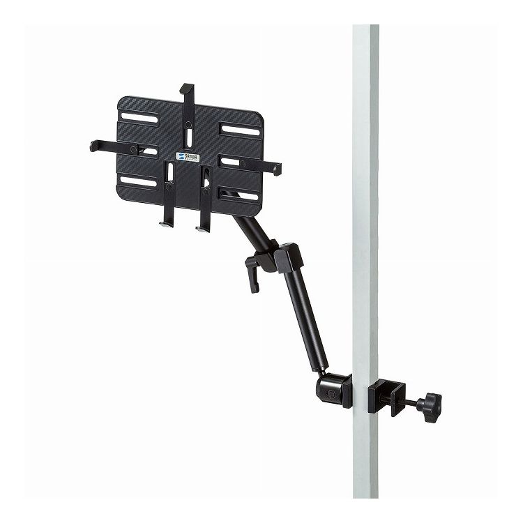 【商品特長】フォークリフトなどの支柱にタブレットを設置できる、タブレットホルダー。3関節。●7〜11インチのタブレットを固定できるタブレットホルダーです。●フォークリフトなどの支柱に取り付けることができます。●3つの関節を調整して自由な位置...