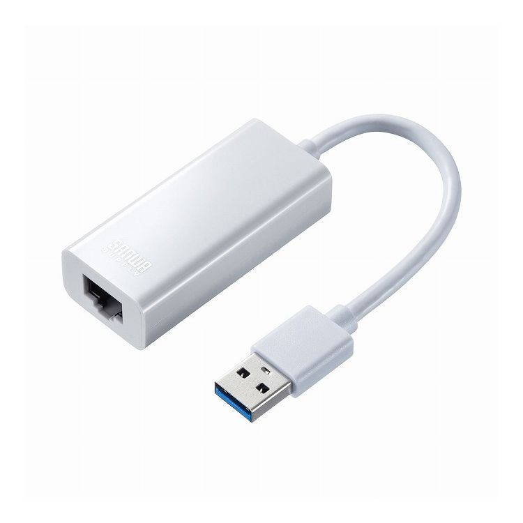 【商品特長】USB3.2Gen1（USB3.1/3.0）ポートをギガビット対応LANポートに変換できるUSB3.2-LAN変換アダプタ。ホワイト。●USB3.2Gen1（USB3.1/3.0）ポートをLANポート（RJ-45コネクタ）に変換...