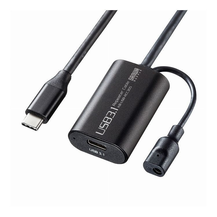 【商品特長】USB3.2Gen1（USB3.1/3.0）Type-C信号を5m延長しUSB3.2Gen1（USB3.1/3.0）Type-Cデバイスを接続できるアクティブリピーターケーブル。●USB3.2Gen1（USB3.1/3.0）Ty...