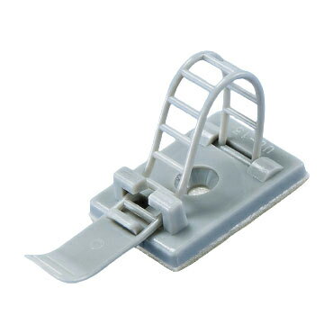 【商品特徴】●ケーブルサイズにあわせて調節可能なケーブルクランプです。●高温、多湿個所では、接着テープとネジ止めの併用可能です。【商品詳細】■カラー：グレー■入数：10個■結束径：3.0〜15.0mm■サイズ：貼付部／25.0×18.0mm...