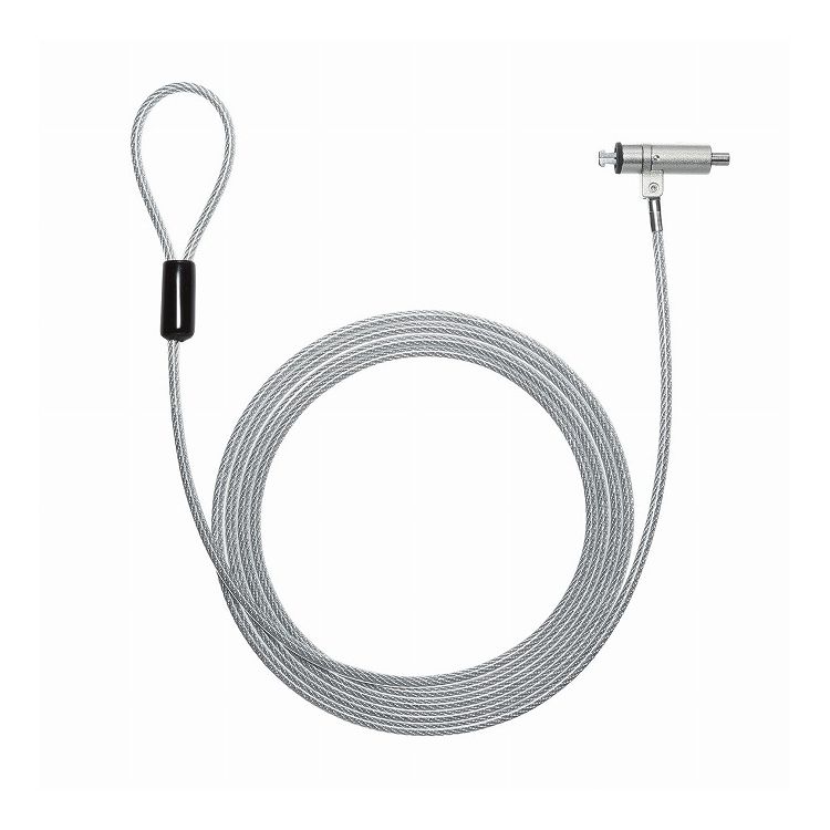 【商品説明】■標準、nanoの2種のセキュリティスロット全てに対応したセキュリティワイヤーです。（nobleは不対応です）■シリンダ部は回転でき、ワイヤーに負荷がかかることなく使用できます。■ワイヤー表面には、ビニールコーティングが施されて...