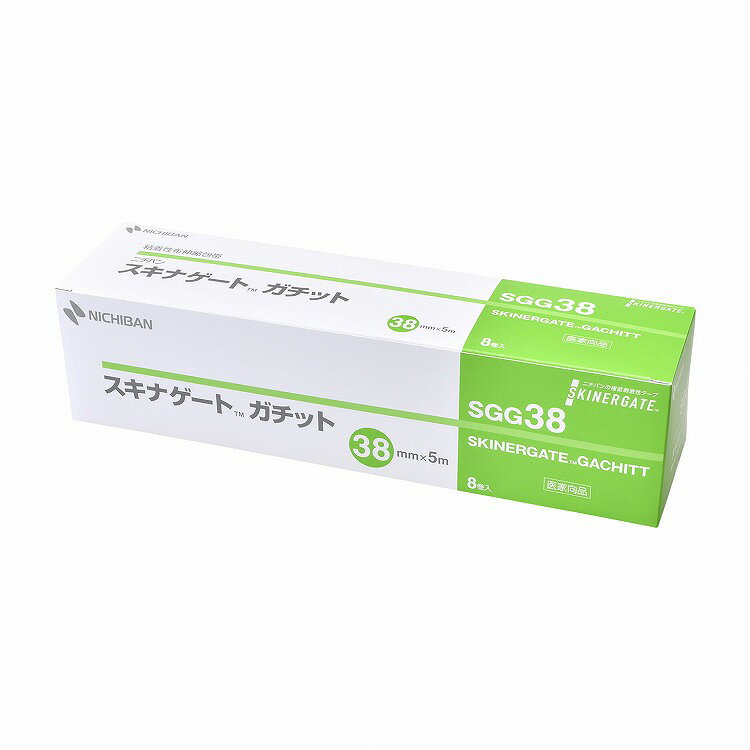 【商品説明】しっかり固定と低刺激を両立した粘着性布伸縮包帯です。オイル成分配合の粘着剤採用により低刺激性と固定性を両立。ドレーンチューブや膀胱留置カテーテルの固定、圧迫止血に。製品サイズ：38mm×5m個装入数：8巻原産国または製造国日本使...