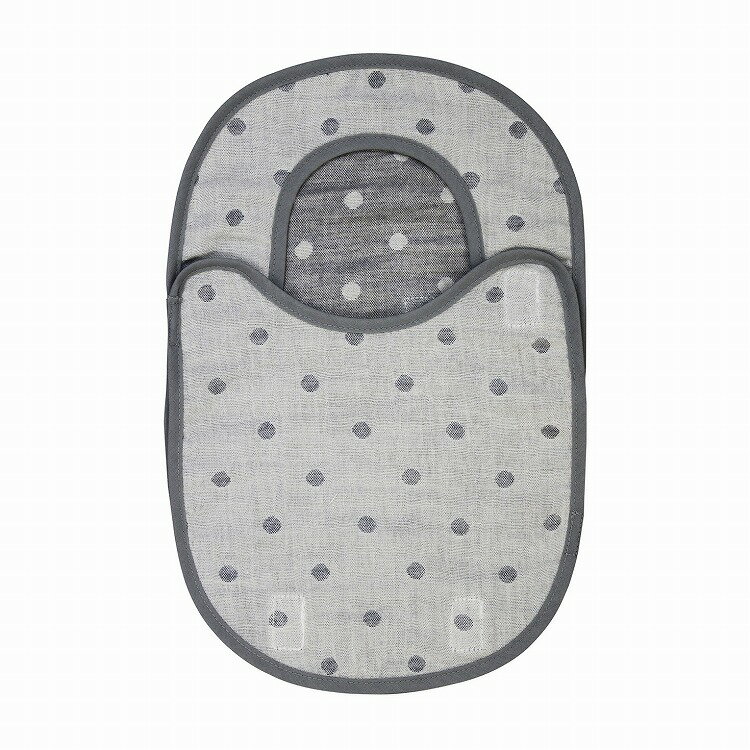 【商品説明】肌にやさしく、柔らかなオーガニックダブルガーゼを使用。入口が大きく開き、簡単に装着できます。カラー：水玉グレー製品サイズ：17×27cm本体重量：22g材質：綿100％個装入数：1枚原産国または製造国日本使用期限無【送料について...