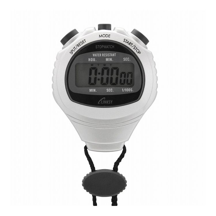 【商品説明】濡れた手でも使える防滴構造1/100秒ストップウォッチスプリットタイム測定デュアルタイム測定カレンダー、時計表示アラーム機能本体材質：ABS樹脂【送料について】北海道、沖縄、離島は送料を頂きます。LINKブラックシルバー