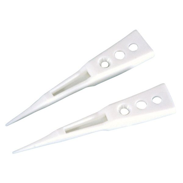 【商品詳細】P-614P-1用プラチップ●先端：0.6mm●全長(mm)：49●幅(mm)：10●材質：PBT●色：白●耐熱温度(℃)：220●入数：2個1組●RoHS規制の特定有害物質を含まない製品です。●完全非磁性：強磁界環境下でも磁界...