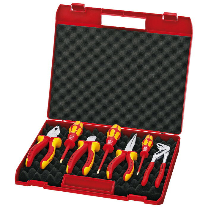 【商品詳細】●サイズ(mm)：W327×H65×D275●質量(g)：1520●ウォーターポンププライヤー以外のツールは全てDIN　EN/IEC　60900基準に適合したVDE絶縁テスト済みです。●耐衝撃性に優れ、多方面に使える高級プラスチ...
