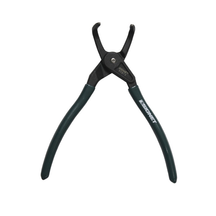 【商品詳細】●全長(mm)：173●対応スナップリング径(φmm)：19-60●先端形状：90度先曲り●重量(g)：155●工作機械・電子機器等のC形止め輪(スナップリング)着脱工具。【代引きについて】こちらの商品は、代引きでの出荷は受け付...