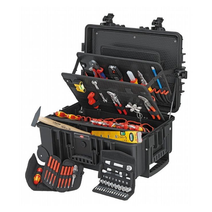 【商品詳細】●外寸(mm)：W609×H263×D428●内寸(mm)：W540×H229×D364●耐荷重(kg)：35●耐熱温度(℃)：-30〜80●容量(L)：45●質量(g)：10800●63種類の高品質ツールのセット。●耐衝撃性の...