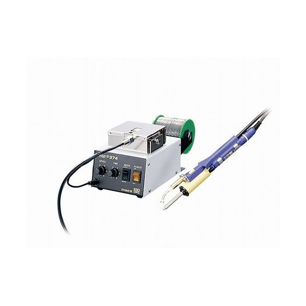 【商品詳細】●電源：AC100V 50/60Hz●消費電力：6W●プラグ形状：2極接地型プラグ●はんだ送り時間：0〜7秒間●はんだ送り速度：4.5〜26mm/sec.●はんだ送り量：0〜182mm●はんだ戻し量：0〜5mm (固定速度)●対...