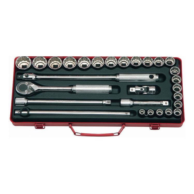 【スペック】●差込角("SQ)：1/2●入組数：28個●メタルケース(mm)：W445×H190×T50●重量(g)：6500【セット内容/付属品】12角ソケット：10・11・12・13・14・15・16・17・18・19・20・21・22...