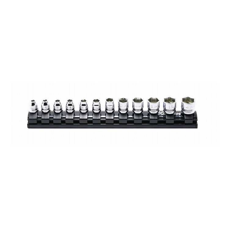 【スペック】●差込角("SQ)：1/4●入組数：12個●レール全長(mm)：200●重量(g)：228【セット内容/付属品】6角ソケット：4・4.5・5・5.5・6・7・8・10・11・12・13・14mm【代引きについて】こちらの商品は、...