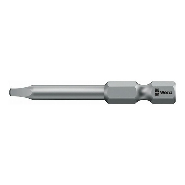 【商品説明】●丈夫で耐久性があり、硬質材料向け●ドライバー先端の早期破損を防ぎます●四角ソケットネジ用【スペック】●サイズ(mm)：L152×W7×H6●重量(g)：33.1●刃先サイズ(SQ)：3●差込(inch)：1/4●差込口の溝位置...