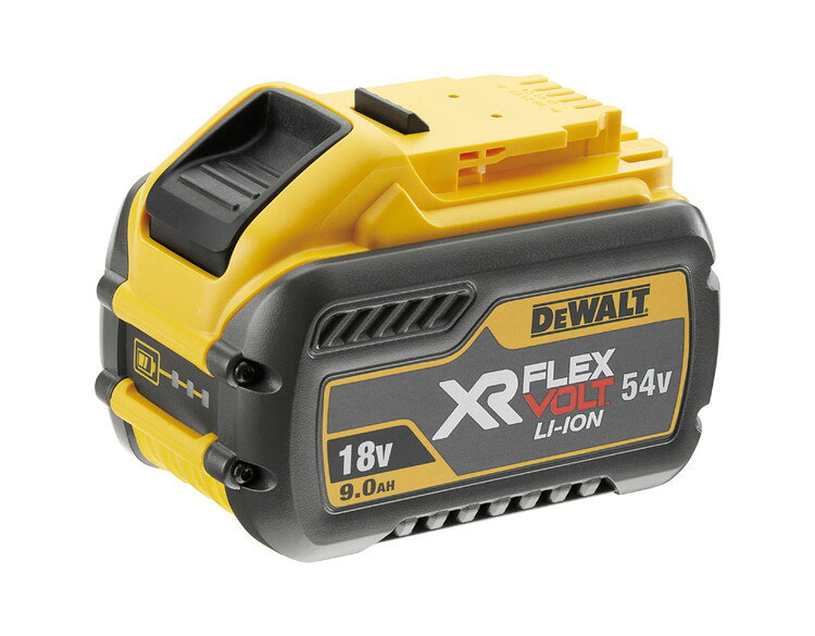DEWALT デウォルト 54V/18V フレックスボルトLi-ionバッテリー DCB547-JP 【商品説明】●54V高出力モーター採用で3.0Ahでも充実の作業量を実現。●18V製品使用時は9.0Ahのスーパー高容量電池として使用可能...