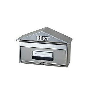 【商品特長】ハウス型のポストです。【用途】郵便ポスト【製品サイズ】●製品サイズ　幅:425mm,奥行:150mm,高さ:280mm,投入口幅:365mm,投入口高さ:58mm　●仕様　ネームプレート 前入前出 南京錠取付可 角2・A4対応 ...