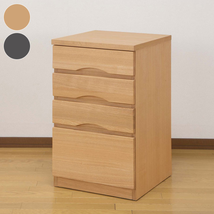 ・商品サイズ: 幅42×奥行45×高さ72.8 cm・引出し内寸: 上3段（共通） 幅34×奥行36×深さ8.5cm 最下段 幅32×奥行36×深さ16cm・材質フレーム：スチール（粉体塗装） 棚板：塩化ビニル化粧繊維版・棚板耐荷重 1枚あ...