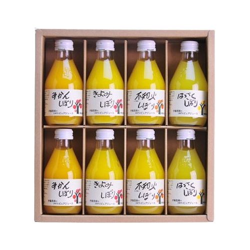 【商品特徴】和歌山県産柑橘の果肉だけを絞った贅沢な無添加100％ストレートジュースです。自然の風味をお楽しみいただけます。人気の4種を詰め合わせた飲み比べセットです。【商品区分】食品【原材料(アレルギー表記含む)】【みかんしぼり】温州みかん...