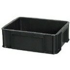 【商品詳細】●導電コンテナです。●スタッキングタイプです。●プラスチック特有の帯電性（電気絶縁性）がないので、チリ・ホコリの付着を防ぎます。●電子部品・基盤などの保管・搬送に。●容量(L)：20●色：黒●適合フタ(別売)：TF●適用カード差...