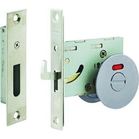 【商品詳細】●つまみやすい大型サムターン付（戸袋に収納される引戸の場合は大型サムターン当らない様、戸当が必要）です。●摘要：表示付●BS：38mm●扉厚：28〜36mm●色：シルバー材質／仕上●座：アルミセット内容／付属品●大型サムターンJ...