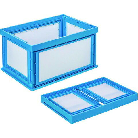 【商品詳細】●プラスチック段ボールを側面と底面に採用し大型でも丈夫で軽量です。●シンプル構造で組立・折りたたみが簡単です。●オールPP樹脂製で容易にリサイクルが可能です。●社内およびお客様との通函用や保管箱として。●容量(L)：80●色：ブ...