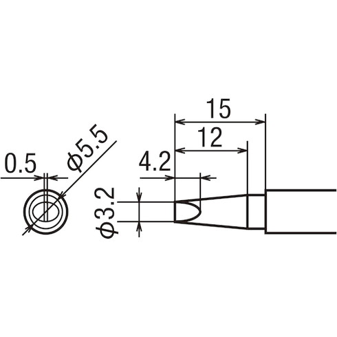 【商品スペック】特長用途仕様●こて先幅(mm)：3.2仕様2●グット　替こて先3.2D型PX2／SVS用材質／仕上セット内容／付属品注意【代引きについて】こちらの商品は、代引きでの出荷は受け付けておりません。【送料について】北海道、沖縄、離...