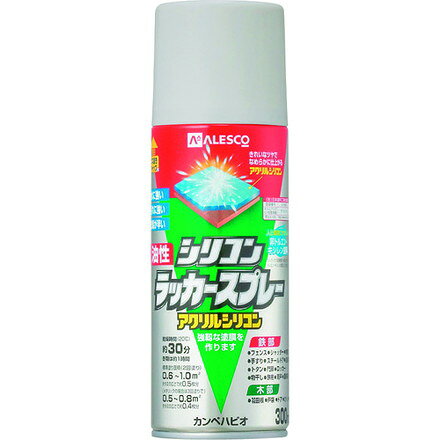 【商品スペック】特長●非トルエン・キシレン塗料です。●耐候性、耐久性に優れたアクリルシリコン樹脂を配合しています。用途●電気器具（非昇温部）・家具・自転車・工作品の鉄部・木部。仕様●色：シルバー●容量(L)：0.3●乾燥時間：約30分(20...