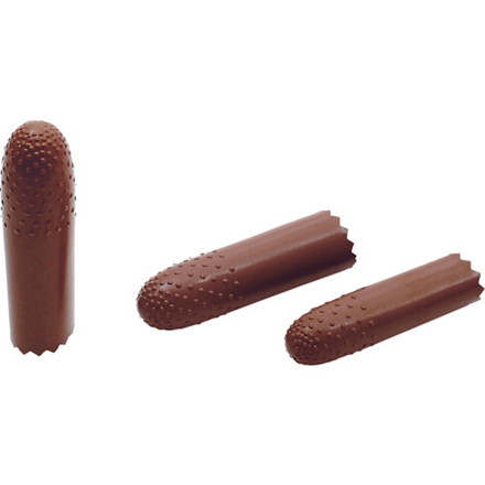 【商品スペック】特長●油をお使いになる際のスベリ止めに最適な合成ゴムの指サックです。●強力滑り止めが付いた製品です。●繰り返しお使いいただけゴミ削減にお役立ち致します。用途●機械の調整、組立などで油症防止や汚染防止に。仕様●色：ブラウン●サ...