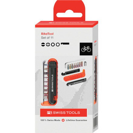 【商品スペック】特長●軽量、コンパクトで、サイクルスポーツの車載工具に最適です。●サイズの異なるビットやタイヤレバーなどサイクリングに実用的なセットです。●高性能ポリマー製のタイヤレバーは、非常に丈夫で耐久性に優れています。●カバンやポーチ...