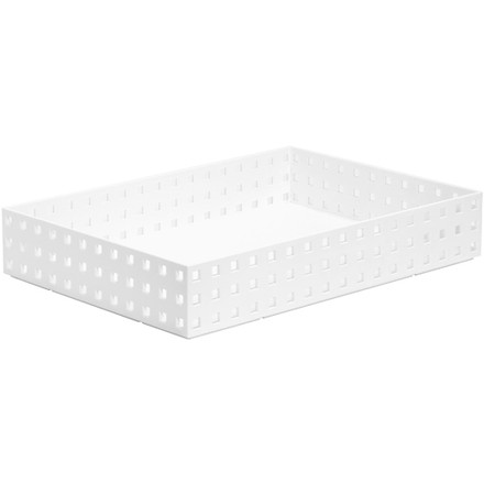 【商品スペック】特長●BRICKSは、身の回りのものを「種類別」「用途別」「部屋別」に整理できる収納ケースです。用途仕様●色：ホワイト●外形寸法(mm)間口：250●外形寸法(mm)奥行：350●外形寸法(mm)高さ：63仕様2材質／仕上●...