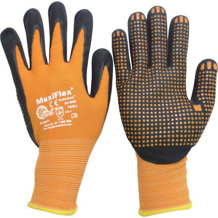 【商品スペック】特長●特許取得のマイクロ発泡ニトリルコーティングは熱とムレを360°全方向から放出して、手の温度を最適に保ち生産性の高い作業が行えます。●滑り止めドット加工をすることにより手袋のコーティング面のクッション性が向上しています。...