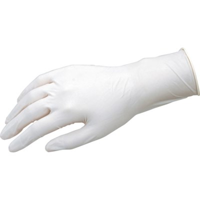 特長●伸縮性に優れ、指先まで自然にフィットします。●内面クロリネーション加工により着脱がスムーズです。●細かな作業にも最適です。用途●食品加工に。●調理に。●介護作業に。●汚れ作業に。仕様●色：ホワイト●サイズ：M●全長(cm)：24●手の...