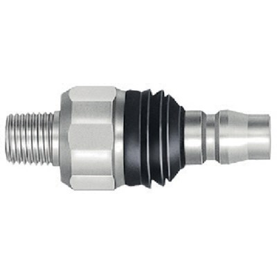特長●空気工具・機器類のホース接続用首振りプラグです。●手元角度が自由自在（屈曲範囲70°）になるので、狭い場所や上向きの作業でも工具類が楽に使用できます。仕様●耐圧力(MPa)：1.5●相手側取付サイズ：Rc3/8●使用流体：空気●最高使...