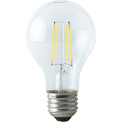 特長●一般電球のように全方向へ光が広がる電球です。仕様●明るさ(lm)：485●光源色：昼白色●外径(mm)：60●全長(mm)：106●消費電力(W)：3.5●口金：E26●相当電球(W形)：40●定格寿命(時間)：20000●色温度(K...