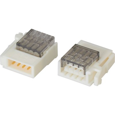 特長●電線を挿入しプライヤーでかしめるだけの簡単・確実な圧接コネクタです。●業界標準e-con準拠コネクタです。用途●センサー接続。●省配線機器。仕様●極数：4●色：グレー●適合コネクタ：ミニ・クランプボードマウントソケット　372 シリー...