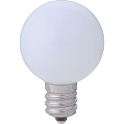 特長●光源にはLEDを使用していますので、消費電力が少ない省エネタイプです。●電飾、サイン用照明に適しています。仕様●明るさ(lm)：15●光源色：電球色相当●外径(mm)：30●全長(mm)：43●消費電力(W)：0.5●口金：E12●定...