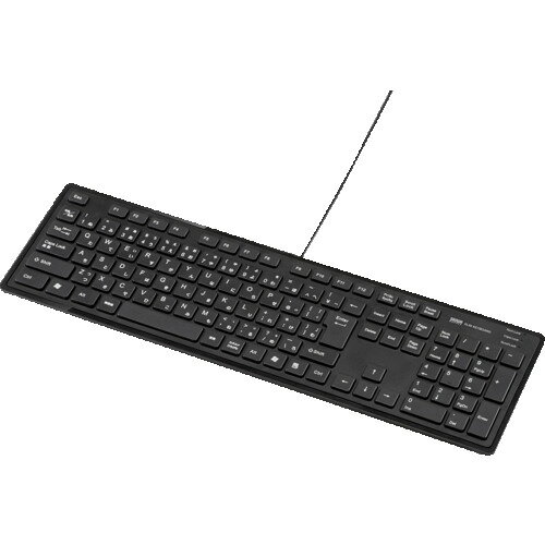 特長●キーが外れない構造のスリムキーボードです。●キーボード故障原因の一つ「キー外れ」を防ぐため、キーが外れない構造の新発想キーボードです。●キーが取れない事によりキーの誤飲や、キーを取り外すいたずらを防ぎます。●キーボードのたわみを軽減す...