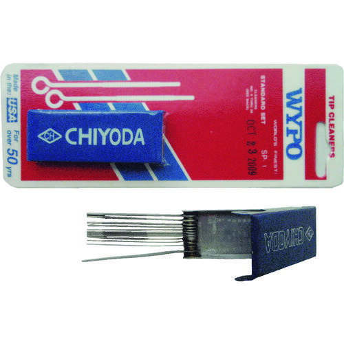 特長●本体針はケースに収納できる便利な携帯用です。●あらゆる火口の穴に対応できます。用途●溶断吹管の火口専用仕様●本体サイズ(mm):30×75×10仕様2●ワイポ社(米国)製●13本セット(0.41、0.51、0.58、0.66、0.76...